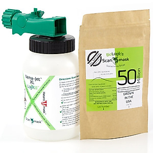 BioLogic's Scanmask Beneficial Nematodes, Steinernema feltiae Sf Nematodes for Natural Insect Pest Control (50 Million with Applicator)
