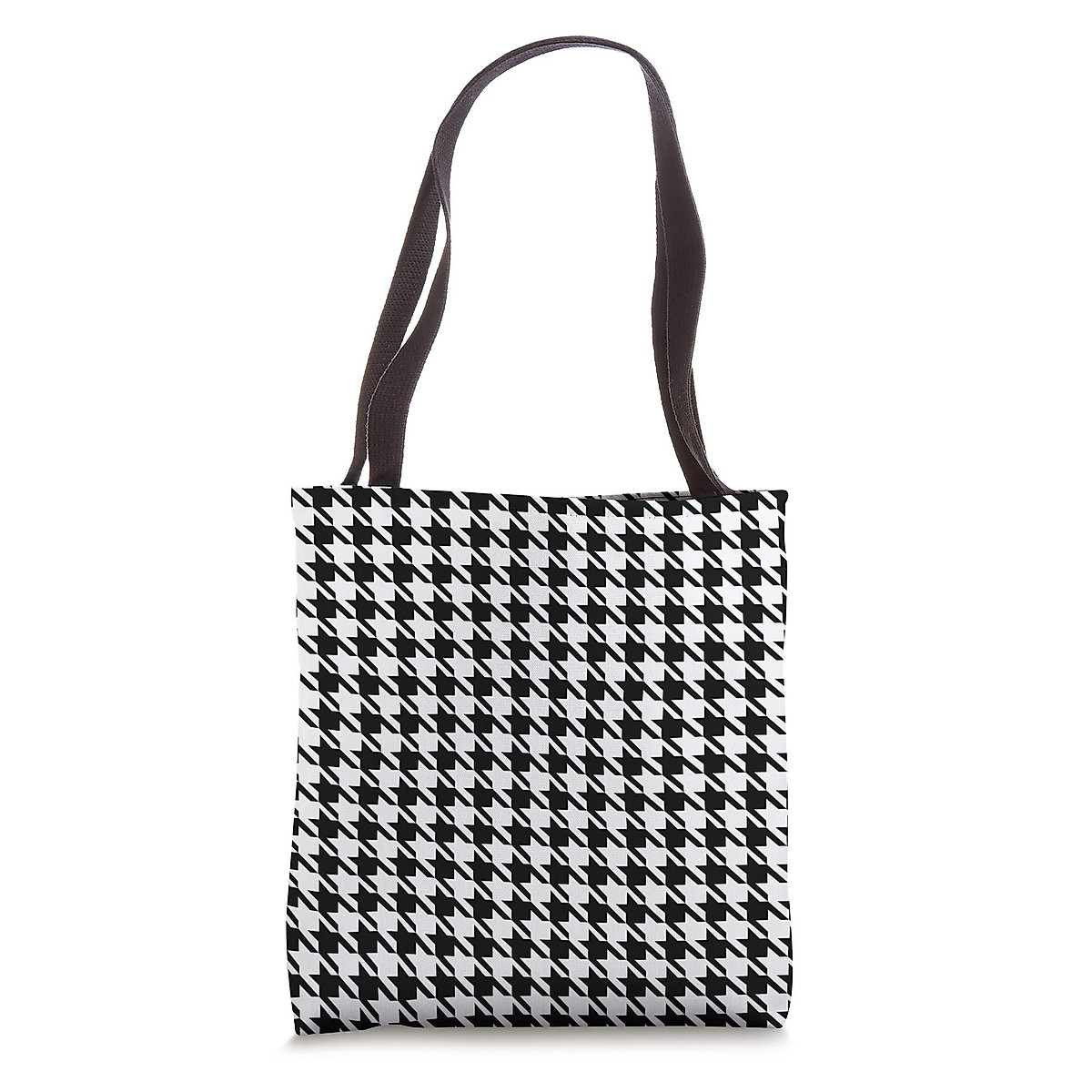 Houndstooth Pattern Checkered Blocks Hounds Tooth Op Art Tote Bag