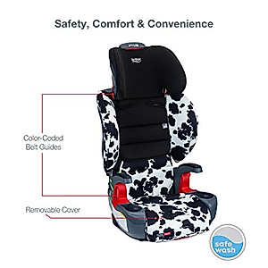 Britax Grow with You ClickTight Harness to Booster Car Seat, Cowmooflage 2.0 SafeWash