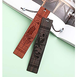 2 Pieces Wood Bookmark, Apply to Gifts for Men Women, Book Lovers,Teacher,Friends,Birthday and Mother's Day Gift (Scenery)