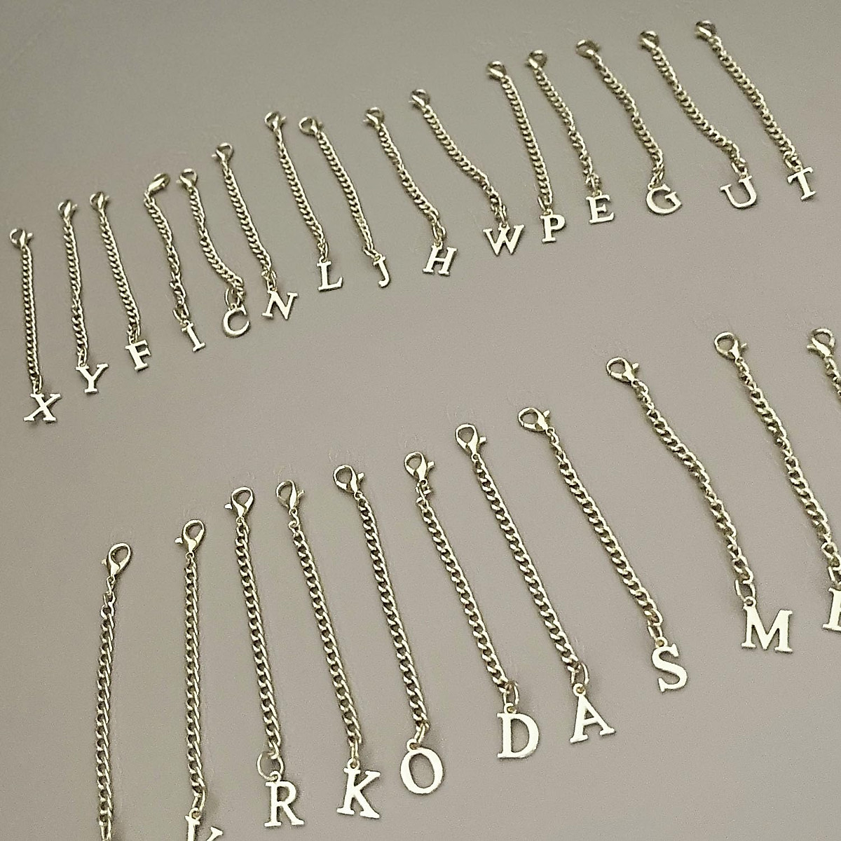 Tovly 2PCS Letter Charm Accessories For Stanley Cup A-Z ID Initial Pendants Personalized Charms For Stanley Tumbler Handle (P)