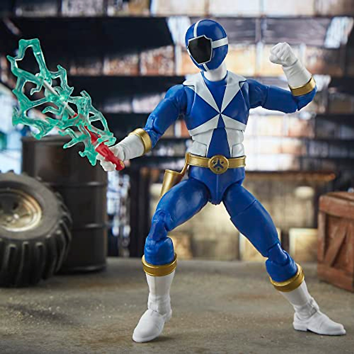Power Rangers Lightning Collection Lightspeed Rescue Blue Ranger 6-Inch Premium Collectible Action Figure Toy with Accessories, Kids Ages 4 and Up