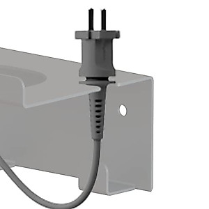 Hair Dryer Holder Wall Mounted - Hanging Blow Dryer |Blow Dryer Holder Rack for Dyson Supersonic Hair Dryer Stainless Steel, Hair Dryer Rack for Bathroom | Black (White)