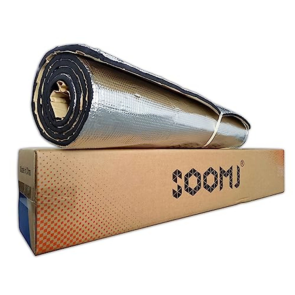 SOOMJ Heat Shield, Sound Deadening Material, Car Sound deadening mat, Engine Insulation Foam with Aluminum Sheet 1100(AA)