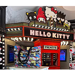 Hello Kitty and Friends Tote My Melody Keroppi Chococat Tuxedo Sam Print Bag