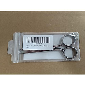 HALO FORGE Round Tip Sewing Scissors: Small Safety Sharp Tiny Fabric Scissors, 4.75 Inches Silver Stainless Steel Shears for Cutting Yarn Thread Embroidery knitting Needlework Cross Stitching