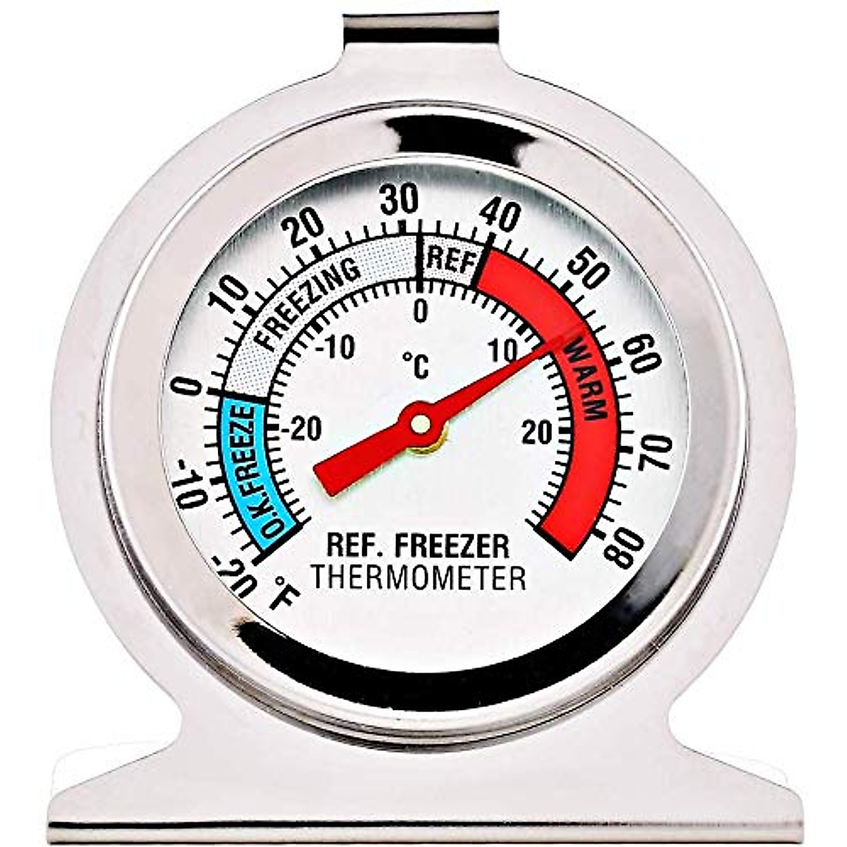 12 Pack Refrigerator Freezer Thermometer Large Dial Thermometer