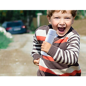 Dxobay Cute Slim Water Bottles, Mini Kids Water Bottle, Insulated Stainless Steel Water Bottles, Thermos Water Bottle with Vacuum Sealing & Double Wall Design(4.4 Oz, Red)