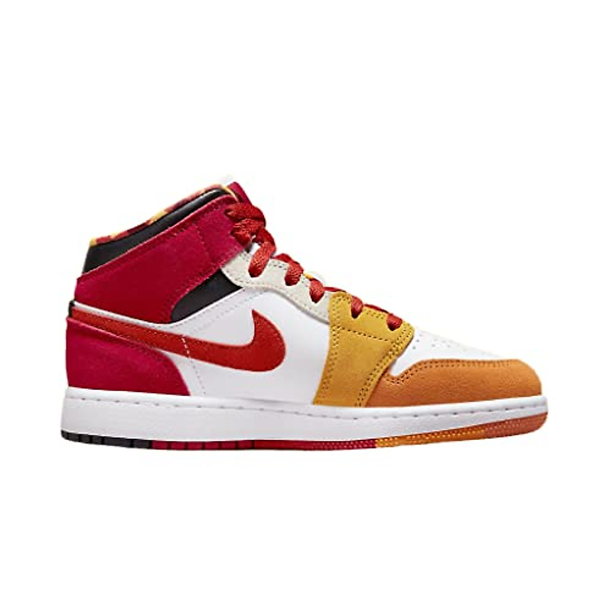 Jordan Boy's Air 1 Mid SE (Big Kid) Paprika/Cinnabar/Black/Canyon Gold 5 Big Kid M