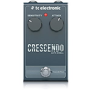 TC Electronic CRESCENDO AUTO SWELL Responsive Crescendo Pedal with 2-Knob Interface for Haunting Guitar Line Manipulation