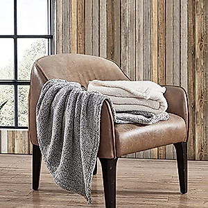 Eddie Bauer - Throw Blanket, Reversible Sherpa Bedding, Medium Weight & Warm Home Decor (Beige, Throw)
