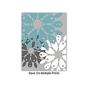 Dining Room, Kitchen Decor - Bless the Food Before Us Sign - Teal Blue Wall Art Set - Vintage Style Home Decor - Gift for Cooks and Chefs - Great Engagement, Anniversary or Birthday Gift for Women