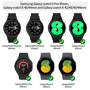 BEIZIYE Compatible for Samsung Galaxy Watch 4 Band 40mm 44mm 47mm Bands Carbon Fiber Bands, Samsung Galaxy Watch 6 5 4 Classic Men's No Gap Strap Fashion Lightweight Band
