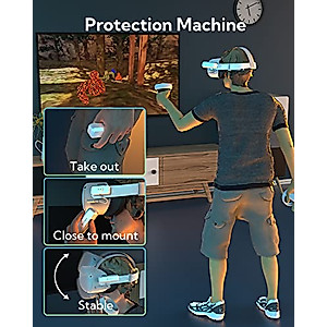 ZYBER Magnetic Battery Pack for Meta Quest 2 Quest 3 Pico 4, Rechargeable Battery Pack Compatible for Quest 2 Accessories, Provides Extra 2+ Hours of Play Time