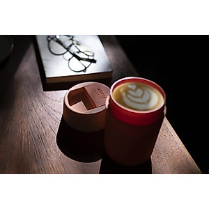 Joseph Joseph Sipp™ Travel Coffee Mug with Flip-top Cap - 340 ml (12 fl. oz) - Coral