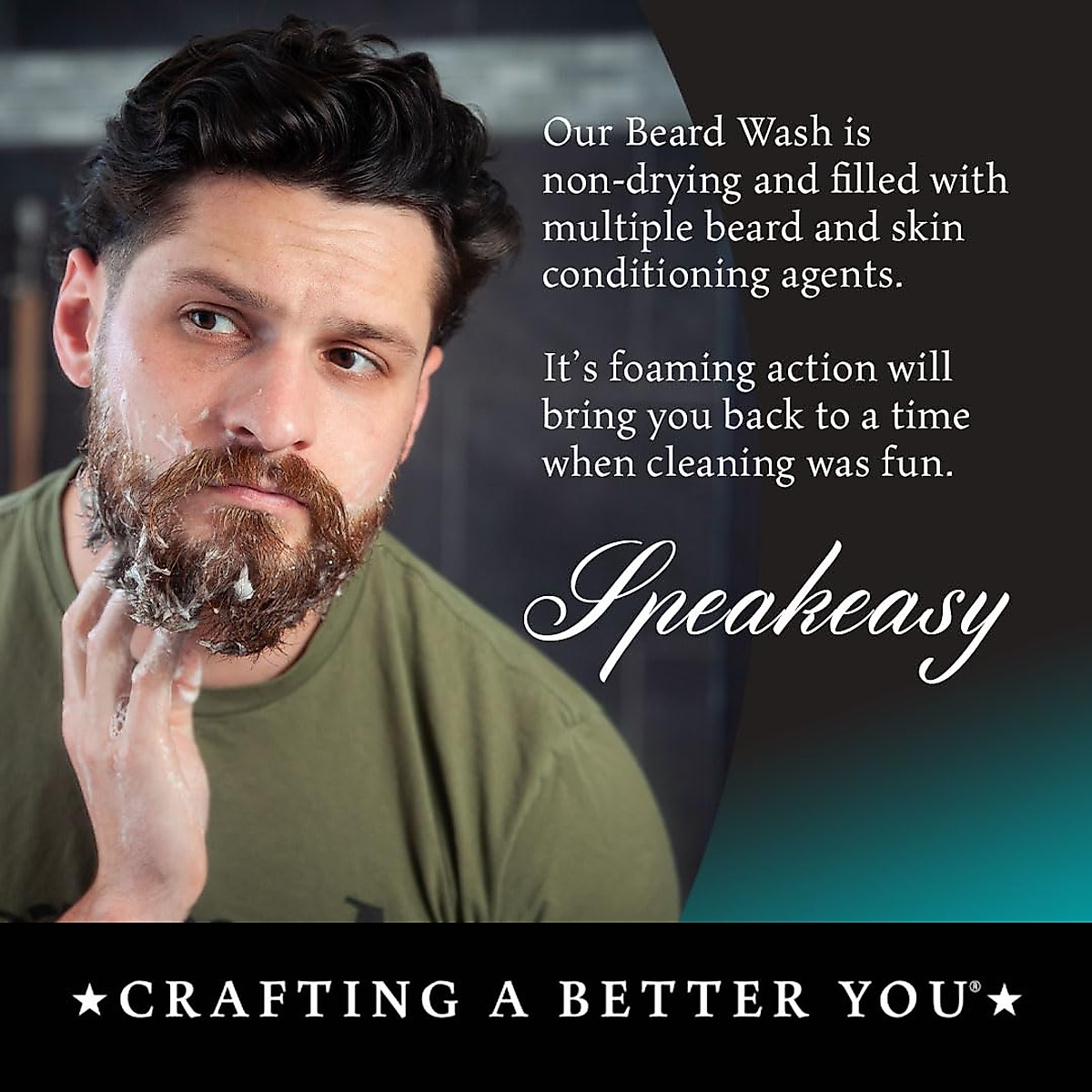 Maestro's Classic BEARD WASH | Anti-Itch, Deep Cleaning, Non-Drying, Fully Hydrating Gentle Cleanser For All Beard Types & Lengths- Speakeasy blend, 4 Ounce