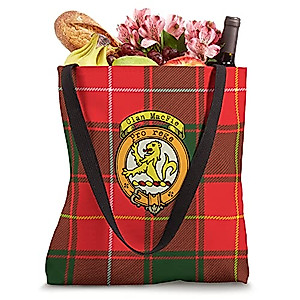 MacFie Clan Scottish Crest and Tartan Tote Bag