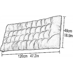 SciAza Adirondack Chair Cushion Comfortable and High Elastic Lounge Chair Cushion Waterproof UV Resistant and Soft High Back Chair Cushion for Garden and Terrace Chairs (Dark Grey,47.2 * 19.6in)