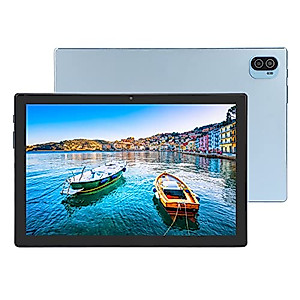 4G Call Tablet, 3200x1440 MTK6889 CPU 10.1 Inch Tablet ROM 256GB RAM 10GB Dual SIM Dual Standby for Home (Light Blue)