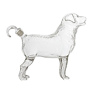 Dog Decanter Wine & Whiskey - Dog Lovers Gift by The Wine Savant, Beautiful Profile Of A Dog 500ml - Whiskey, Wine Scotch or Liquor Decanter, Funny, Beagle, Boxer, Boggle, Golden Retriever, Labrador