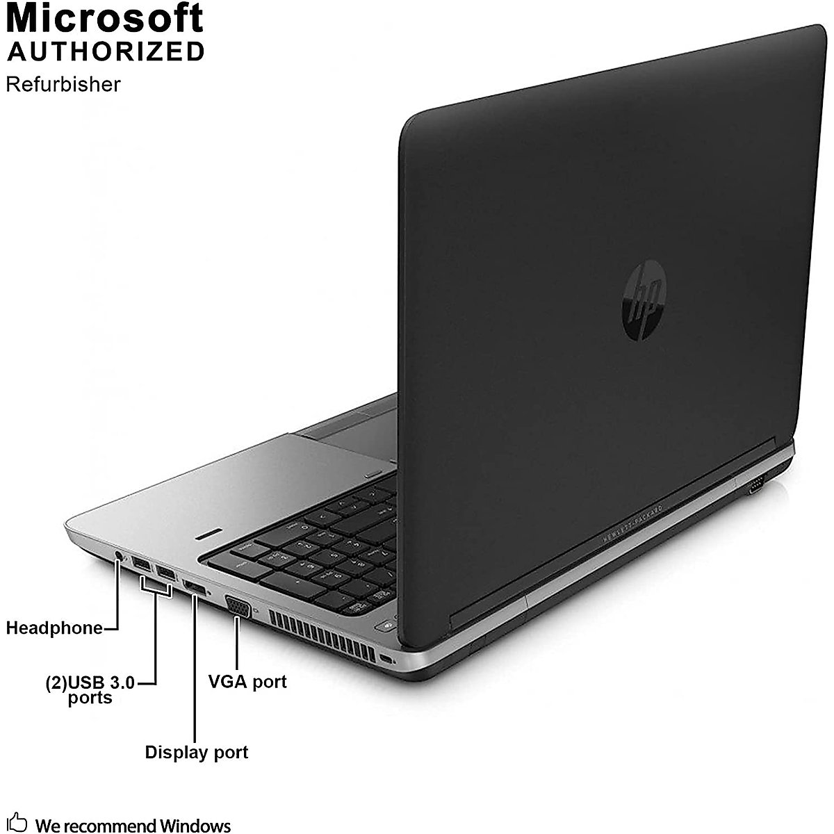 HP Probook 650 G1 Business Laptop, 15.6 Inch FHD (1920x1080) Intel Core i5-4300 up to 3.2GHz, 16G DDR3, 256G SSD, DVD, DP, VGA, Windows 10 Pro 64 Bit-Multi-Language Supports (Renewed)