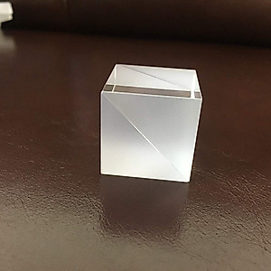 Beam Splitter Prism（BS）Optical Glass NBK7 Dichroic Prism Ratio 50:50,Precision Optical Instrument, Cube 25.4x25.4 x25.4mm Accept Customization