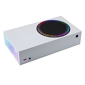 eXtremeRate RGB LED Light Strip for Xbox Series S Console Fan Vent, 39 Effects Multi Color Changing Flexible Tape Light Strip Kit for Xbox Series S Console with IR Remote, DIY Decoration Accessories