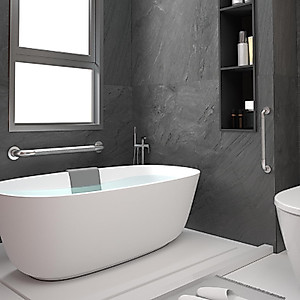 2 Pack Grab Bars for Elderly for Wall 16 Inch, Fit for Studs, Knurled Anti-Slip Bathroom Shower Grab Bars for Seniors, Safety Handicap Grab Bars for Shower, Shower Handles for Elderly, Tesuchan