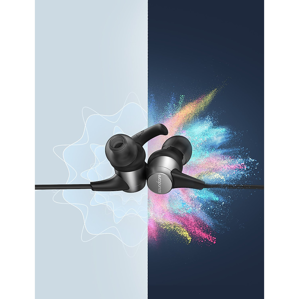 Soundcore Wireless Headphones Anker Soundcore Spirit Pro, Dual Eq, 10 Hour Playtime, Ip68, Sweatguard Technology, Hi-fi Sound, Built-in Mic, Bluetooth Headphones, Sports, Workout, Gym, 1 pounds