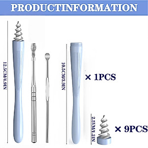 3 in 1 Ear Wax Removal Tool, 2024 Q-Grips Ear Wax Remover Reusable and Washable Replacement Soft Silicone Tips for Deep Cleaner Earwax, Ear Wax Removal Kit Contains 3 Types of Ear Cleaner Tools