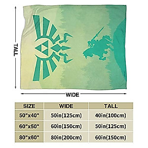 TeeDemon Legend Blanket Ultra-Soft Bedding Skin Friendly Flannel All Seasons for Bedroom Sofa Comfortable Throw Blanket, 80''x60''
