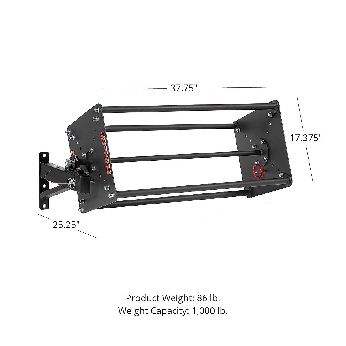 Titan Fitness T-3 and X-3 Series Rack-Mounted Revolving Pull-Up System 1.25â€ Pull-Up Bars