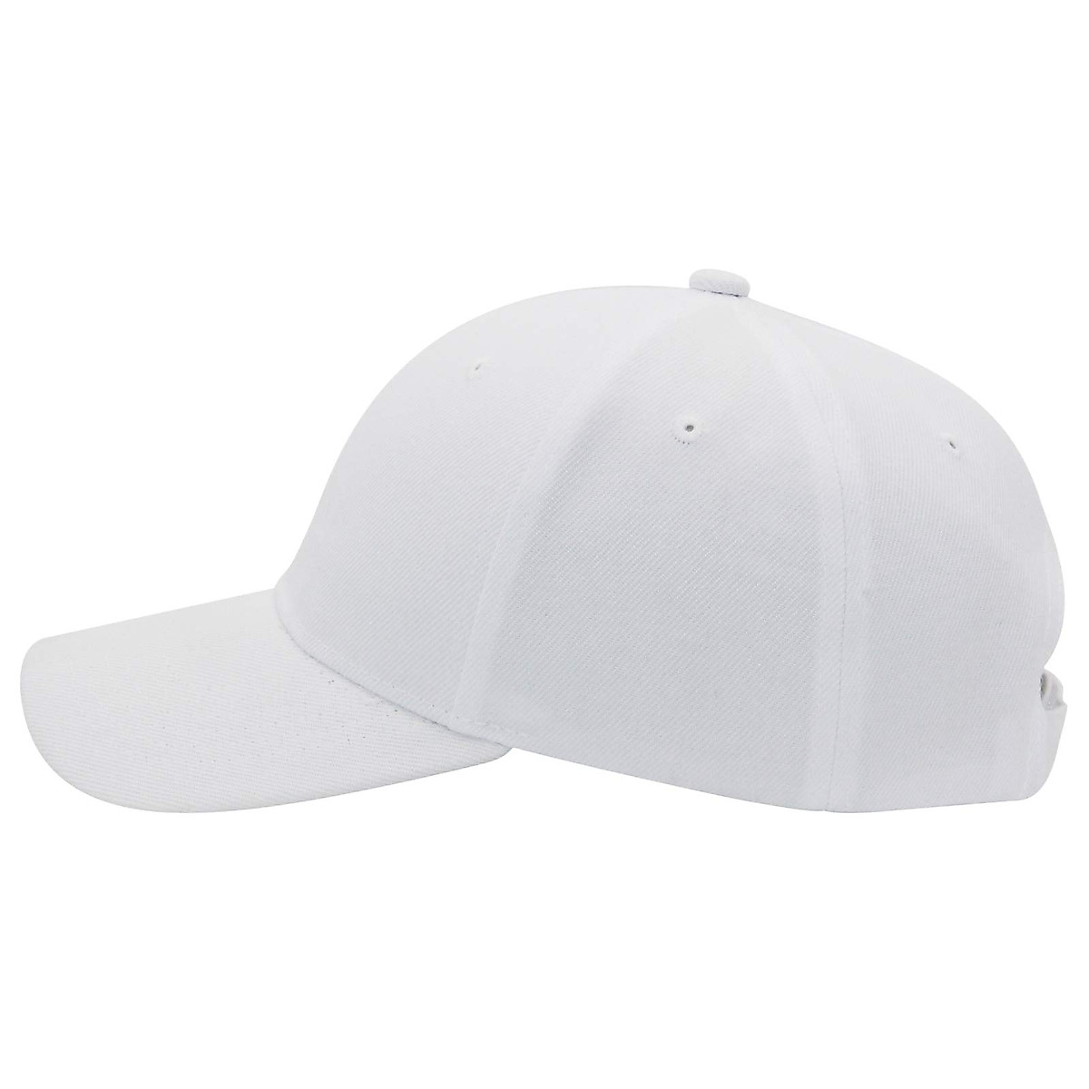 AZTRONA Baseball Cap Men Women - Adjustable Plain Sports Fashion Quality Hat, WHT