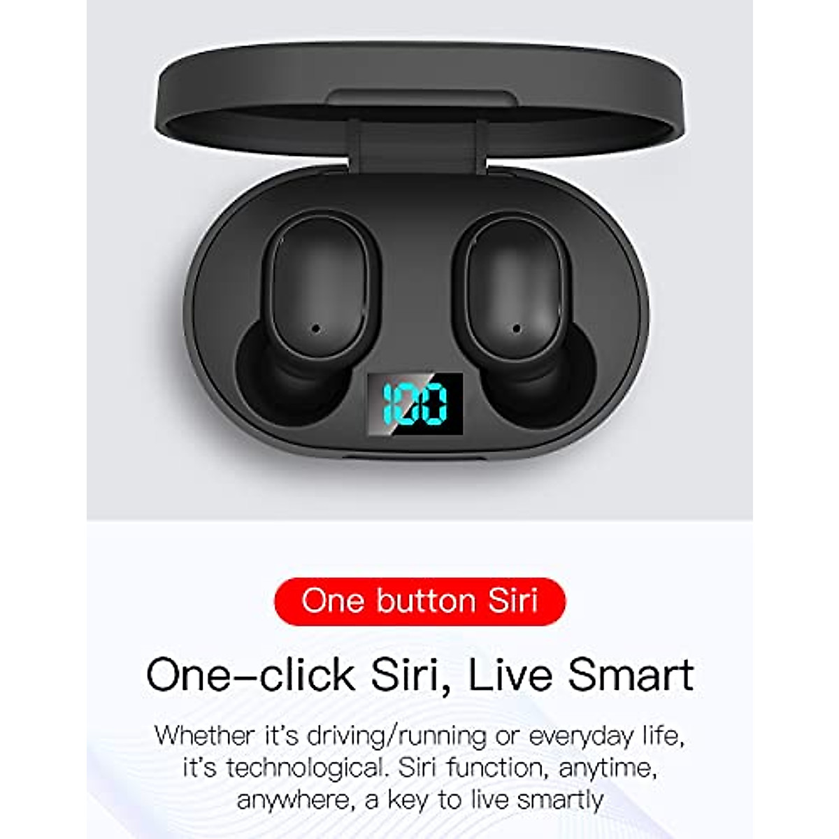 E6S TWS Bluetooth Earphones Wireless Earbuds for Xiaomi Redmi Noise Cancelling Headsets with Microphone Handsfree Headphones