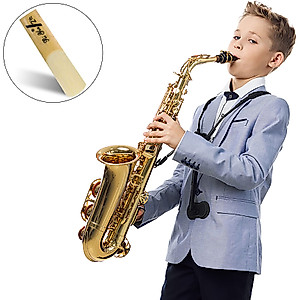 30 PCS Saxophone Reed Size Sax Reeds 2.5 Alto 2 1/2 Saxophone Reeds Alto Saxophone Reeds for Saxophone Alto Soprano Saxophone Reeds with Individual Case for Clarinet Soprano or Alto Sax