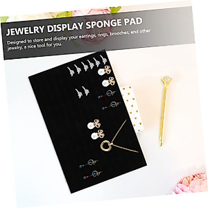 Cabilock 20 Pcs Jewelry Box Pad Jewelry Sponge Holder Trays Ring Holder Jewelry Display Pads Sponge Necklace Display Jewelry Insert Display Mat Jewelry Sponge Insert Lining Velvet Bracket