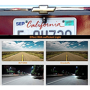 Backup Camera with 170 Degree Wide Viewing Angle, IP68 Waterproof, High Definition License Plate for Mini car, Van,Pickup,SUV etc.