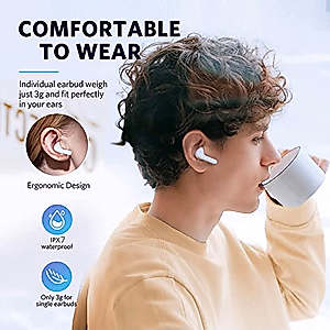 [Apple MFi Certified] AirPods3Wireless Earbuds Bluetooth 5.3 in Ear Headphones Built-in Microphone, with Touch Control,36H Playtime Long Endurance, Pop-ups Auto Pairing Headset