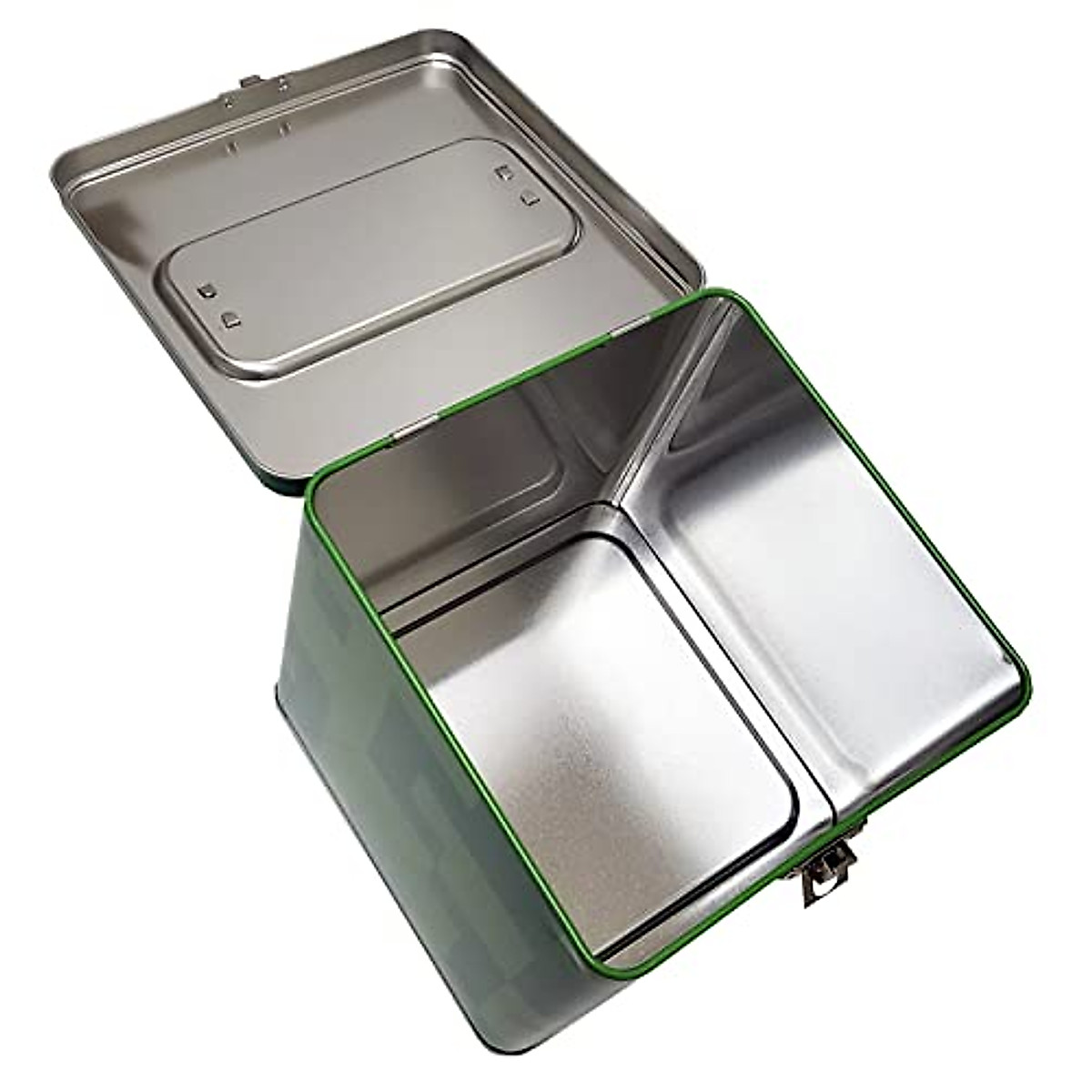 The Tin Box Company Hello Kitty Stack Store and Carry Tin. Stackable Tin Box with Handle,Pink and White, Storage Box, 5.75" Height, Clasp and Hinge on Lid