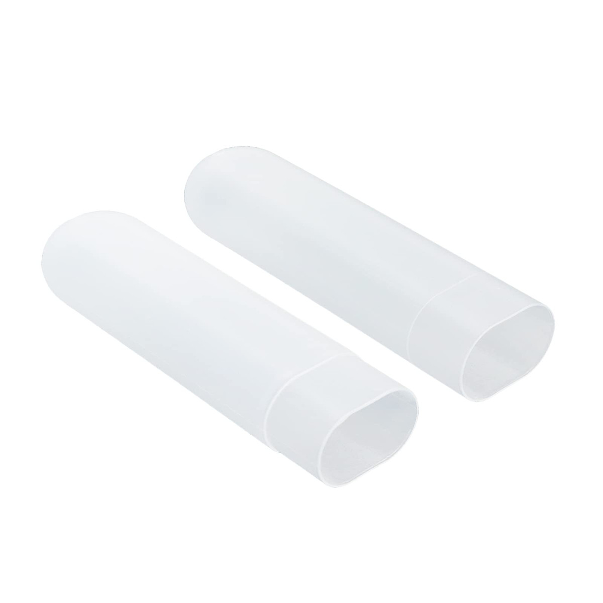 Xiaoyztan 10 Pcs Portable Travel Toothbrush Case Matte Translucent Toothbrush Storage Box Toothbrush Bucket Toothbrush Container (White)