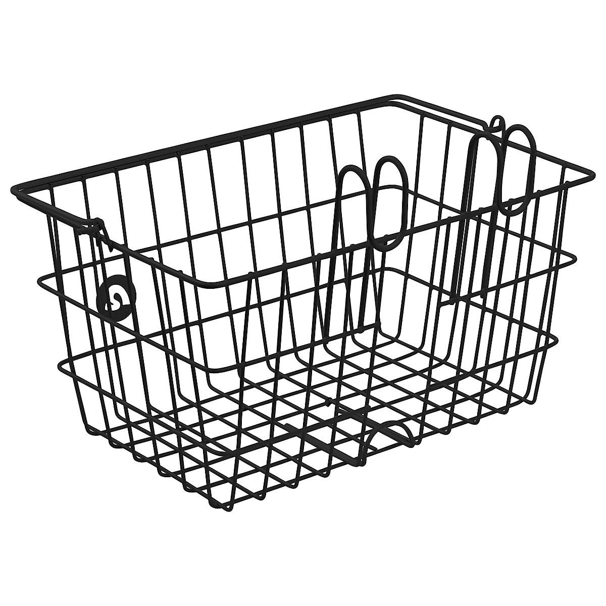 Retrospec Detachable Steel Apollo-Lite Lift-Off Front Bike Basket with Handles, Black