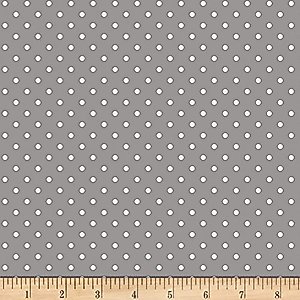 Art Gallery Fabrics Art Gallery Les Petits Dots Ash Fabric, Grey