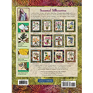 Seasonal Silhouettes: 12 Inspirational Quilt Blocks Featuring Raw Edge Applique (Landauer) Gorgeous Designs & Full-Size Patterns for Every Month of the Year, from Edyta Sitar of Laundry Basket Quilts