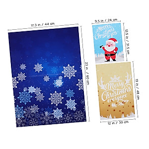 Christmas Bags Large Size Christmas Wrapping Assorted Styles Christmas Goody Bags with Ribbon Ties for Christmas Party Xmas Holiday 30PCS