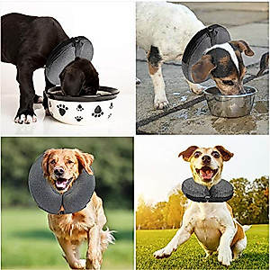 WONDAY Soft Dog Cone for Large Dogs, Inflatable Dog Cone Alternative After Surgery, Cone for Dogs After Surgery for Wound Healing and Prevent from Biting or Scratching