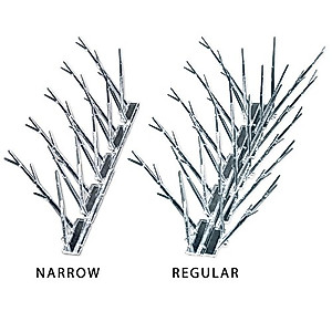 Bird-X, SP-10-NR Plastic Polycarbonate Bird Spikes Kit with Adhesive Glue, Covers 10 feet