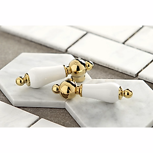 Kingston Brass KBH1602PL One Piece Work for Cold and Hot Handle For, KB1602PL, Polished Brass