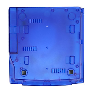 KOSDFOGE Translucent Plastic Shield Housing Case,Retro Video Game Console Protective Shell in Blue, Transparent Colors - Compatible with SEGA Dreamcast DC Game Console