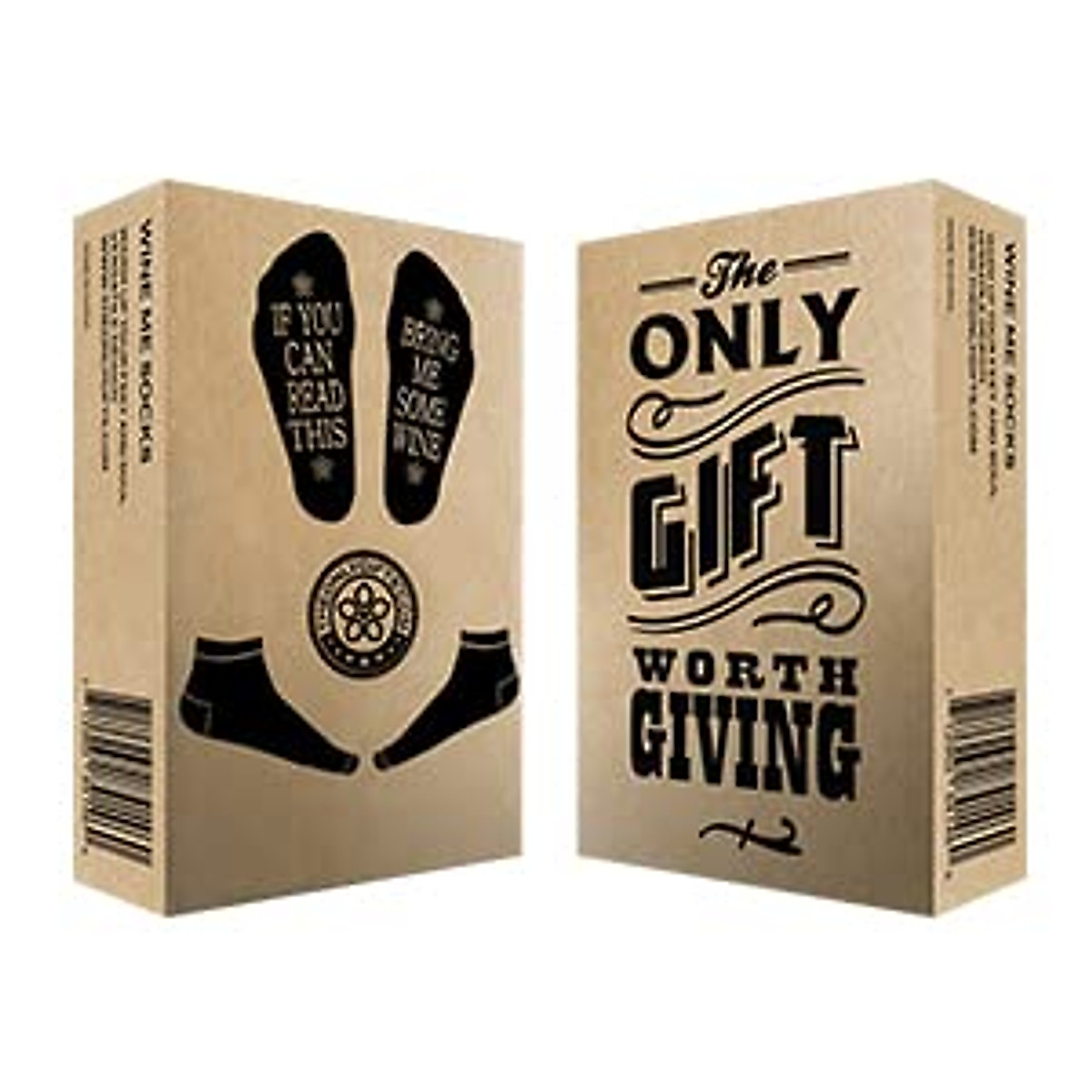 The ONLY GIFT WORTH GIVING Funny Wine Socks for Women - Wine Gifts for Women and Wine Accessories for Wine Lovers - Unique Wine Lovers Gifts for Women - Perfect Mother's Day Gifts Socks for Women