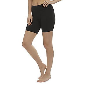Jockey Women's 2 Pack Bike Short 7'', Deep Black/Deep Black, Large